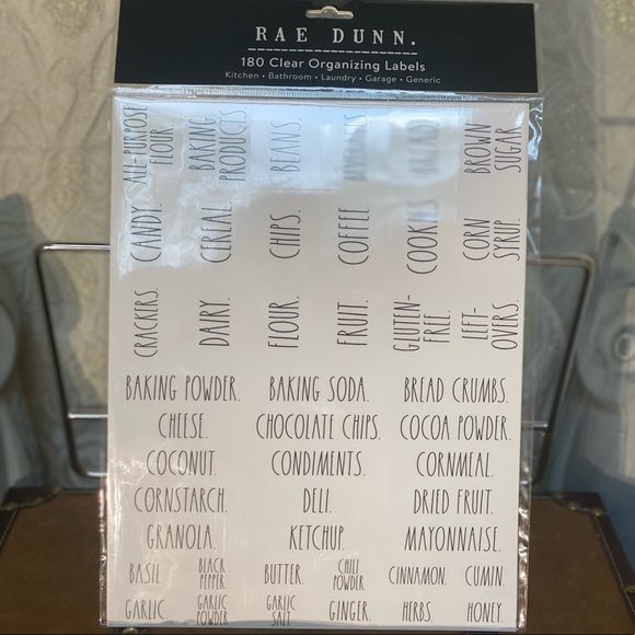 Rae Dunn | Storage & Organization | Rae Dunn Clear Organizing Labels ...